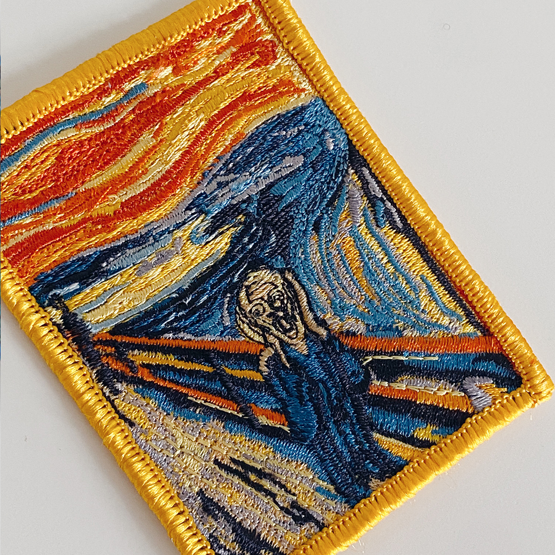 Transforming Classic Paintings into Embroidered Patches - Patch Factory